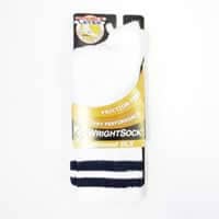 White Wrightsock Cushioned DLX Crew - M